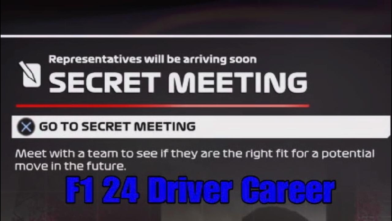 Our First Secret Meeting (F1 24 Driver career episode 3) - YouTube