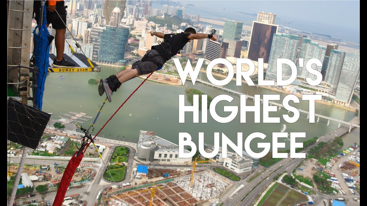 World’s Highest Bungee Macau Tower - YouTube