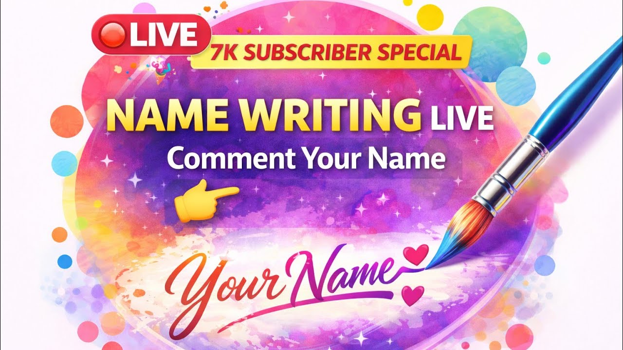 Creating Beautiful Name Art For You! Live Stream - YouTube