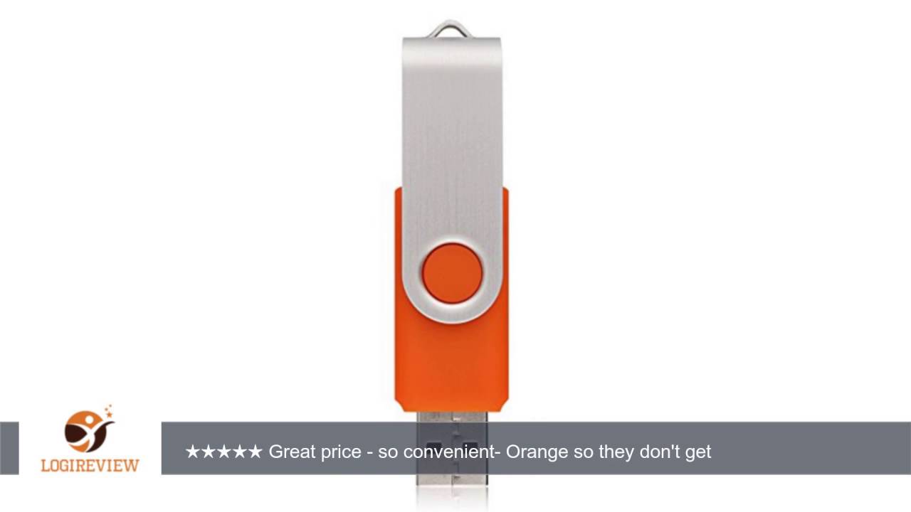 RAOYI 10 Pack 4GB USB Flash Drive Orange Pen Drive Thumb Drive USB 2.0 ...