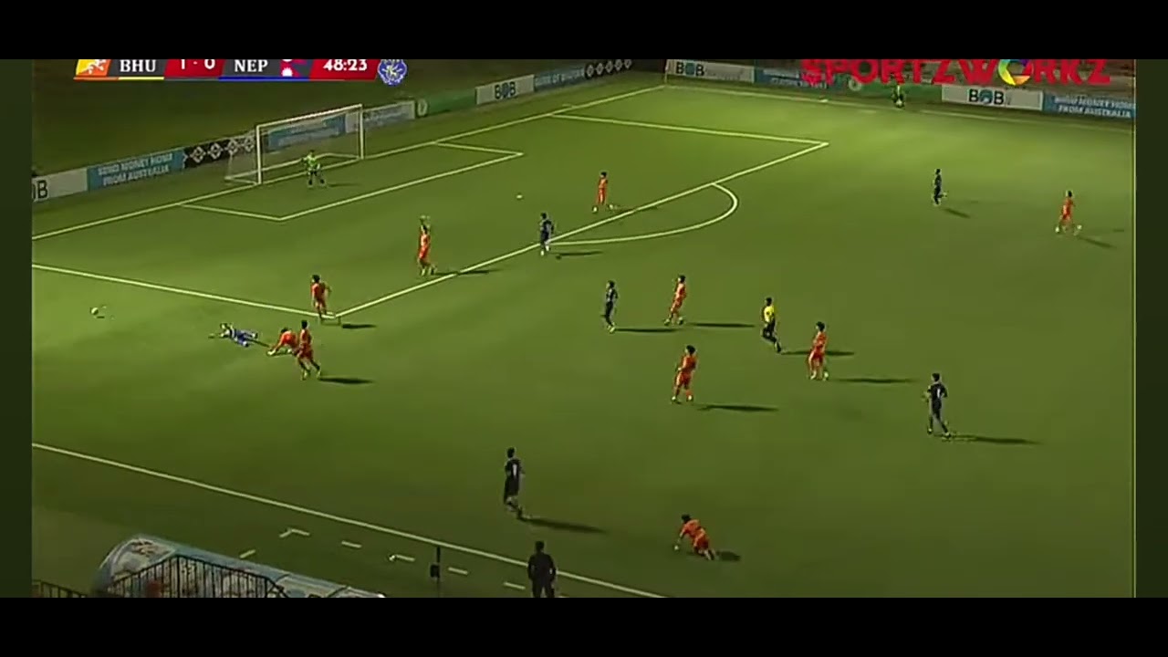 Subash Bam Vs Bhutan U-17 full match Highlights . Nepal 2-1 Bhutan ...