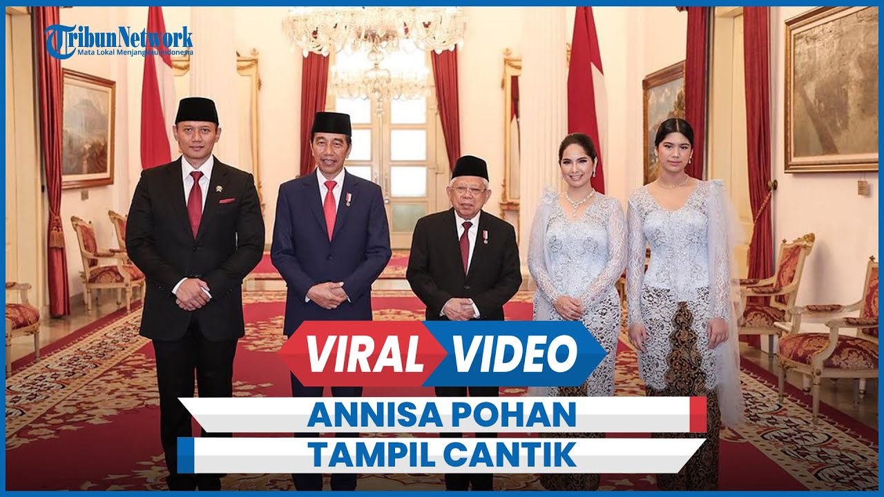 Annisa Pohan Tampil Cantik Berkebaya Konde Khas Jawa di Pelantikan AHY ...