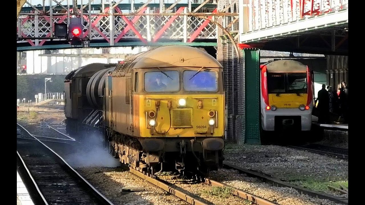 BLASTING the tracks at Chester!!! 56094 & 56049 and MPV with the RHTT ...
