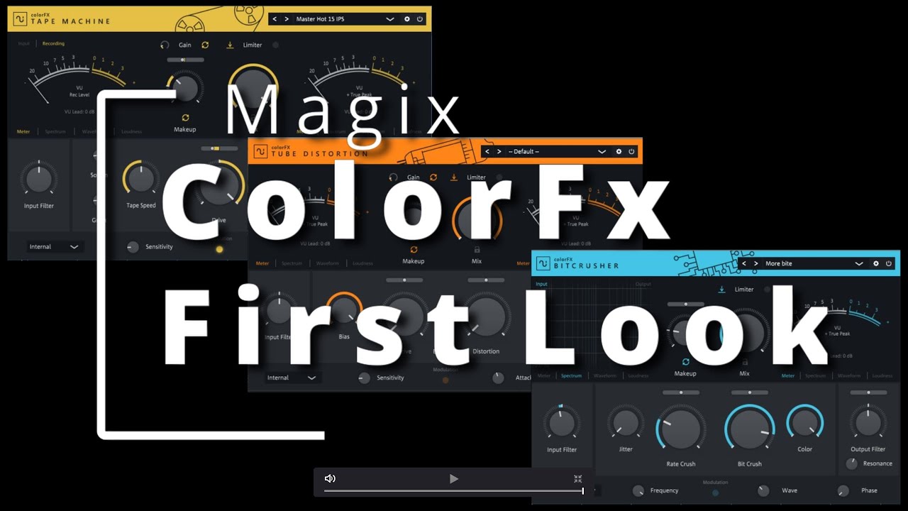 My first look at Magix ColorFX plugin suite - YouTube