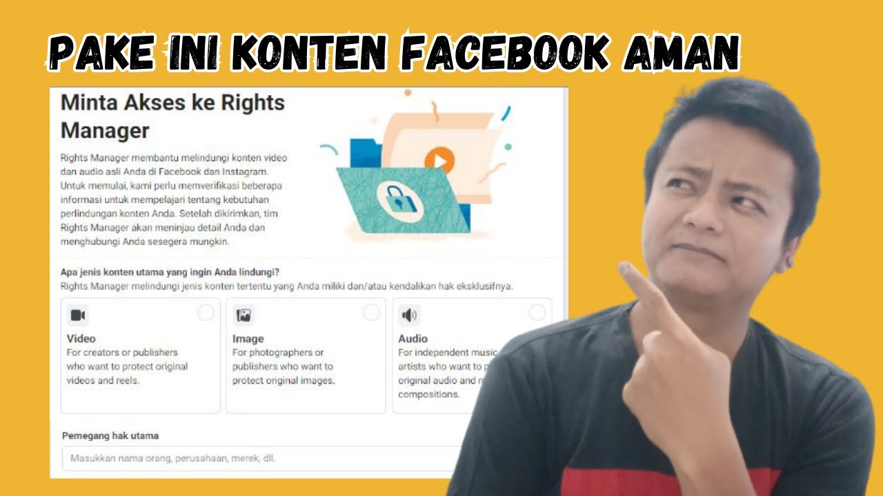 CARA TERBARU DAFTAR RIGHT MANAGER FACEBOOK UNTUK PEMULA - YouTube