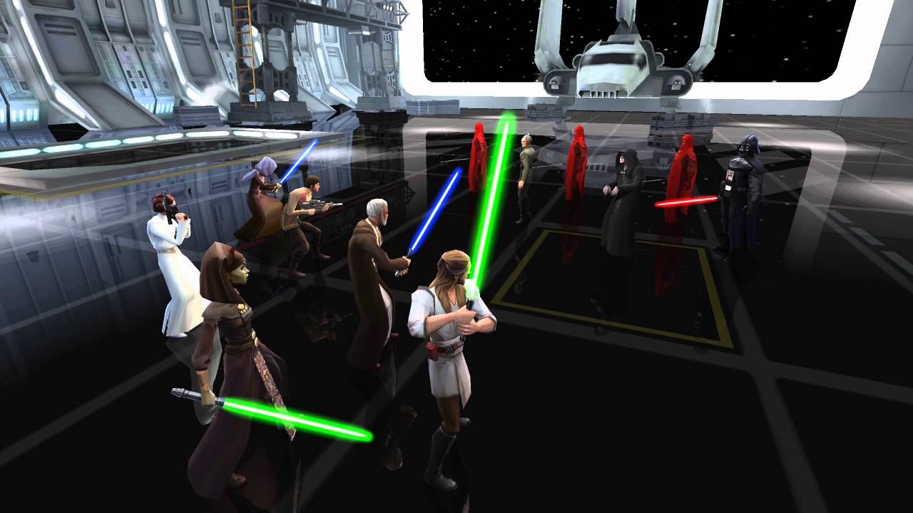 SWGOH - LS Level 7 mission hard mode - Emperor - YouTube