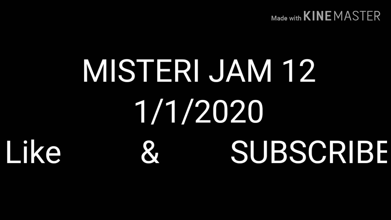 Mj12 Misteri jam 12 1/1/2020 - YouTube