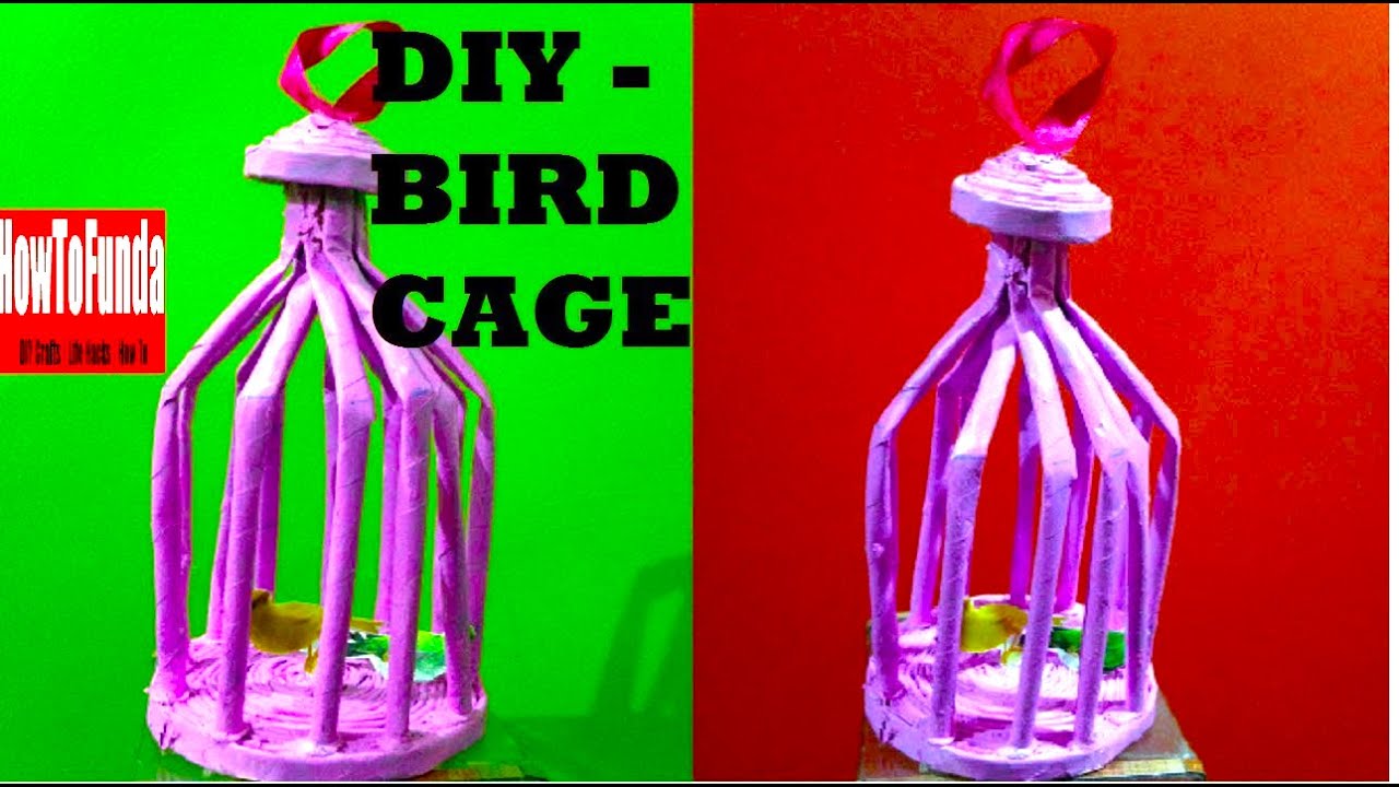 bird cage with newspaper | making ideas | decoration | designs | diy at ...