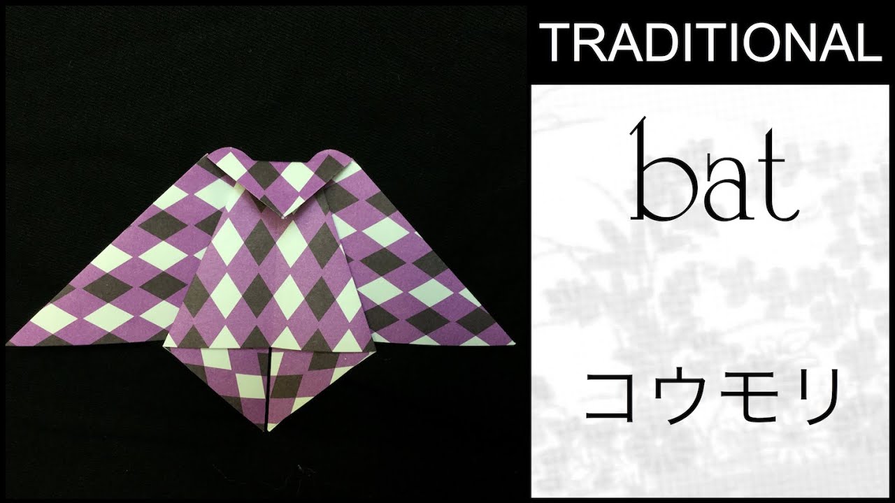 Traditional Origami Bat Tutorial - YouTube