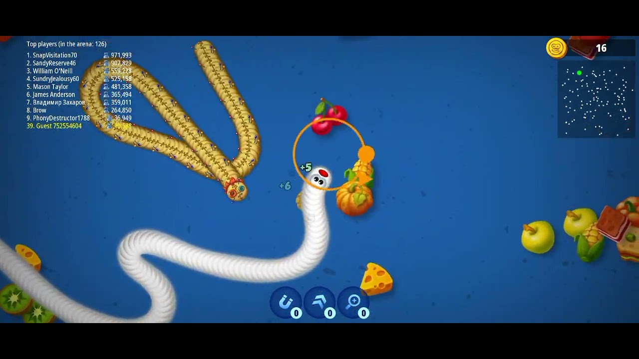 Playing worm zone part 2 second vlog hehe - YouTube