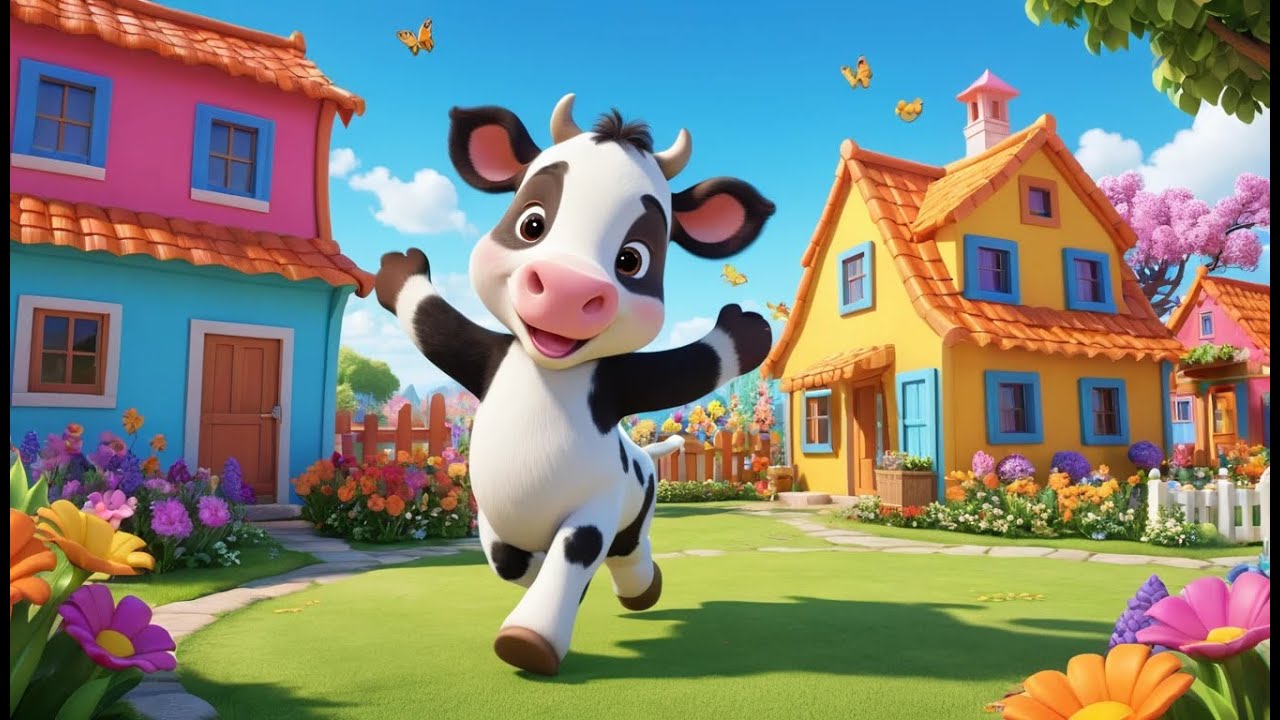 Baby Moo Moo Dancing | Joyful Cow Dance Song for Toddlers | Fun Nursery ...