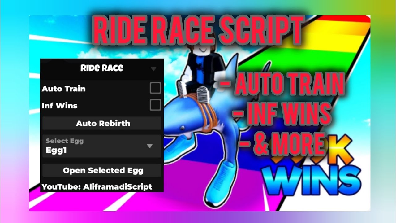 Ride Race Script - Auto Train, Inf Wins, & More - YouTube