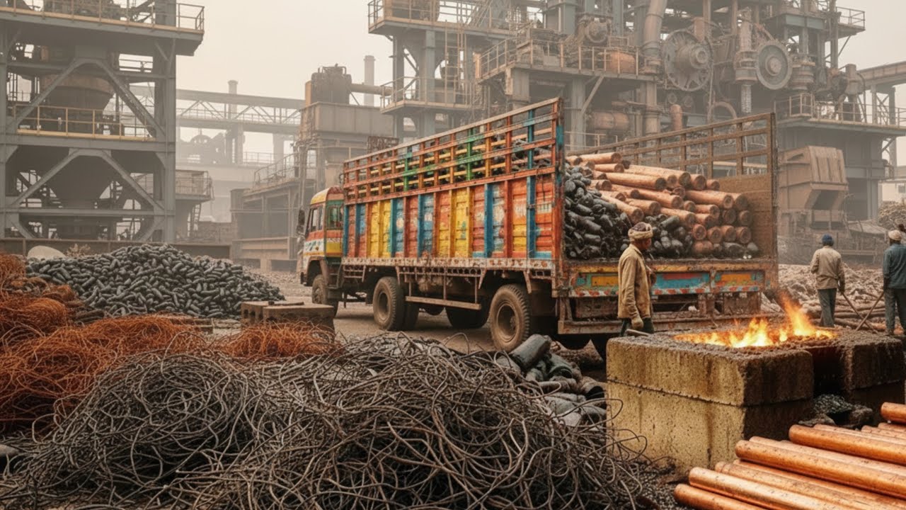 Unbelievable Method! Amazing Process Of Recycling Waste Ac Compressor ...