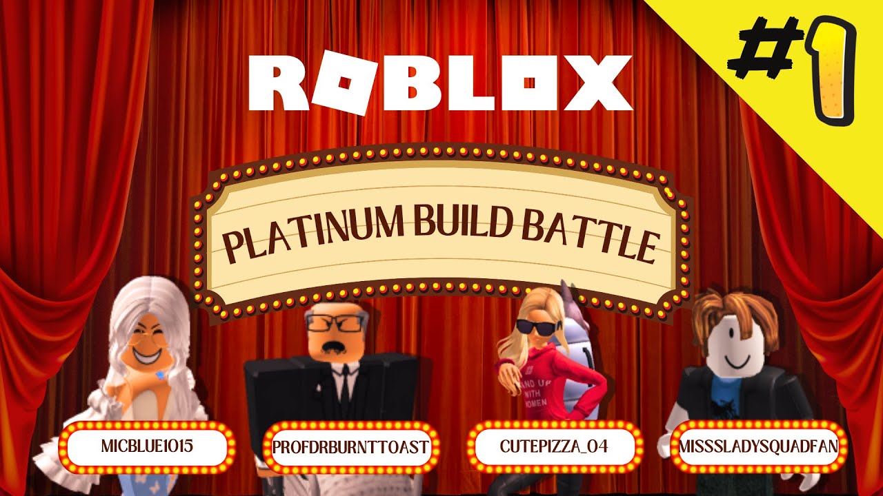 ROBLOX 🛠 BUILD BATTLE || Giving Away Platinum and In-Game Money! - YouTube