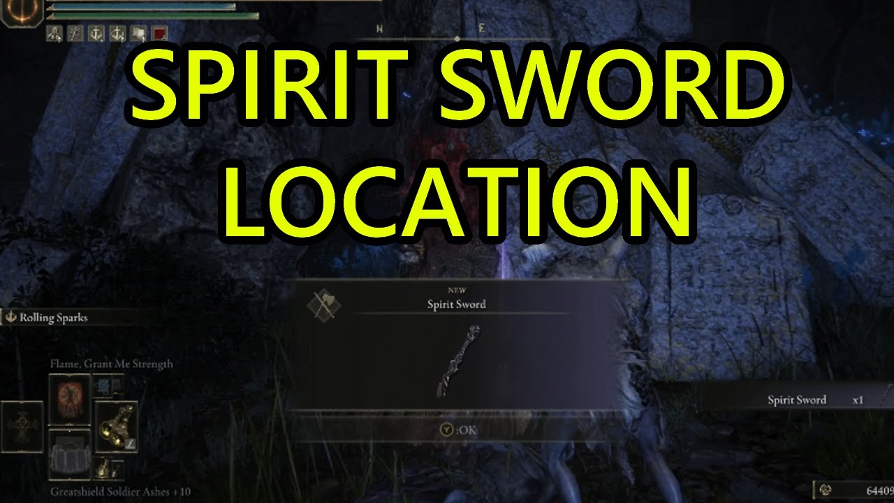 Spirit Sword Location Elden Ring DLC How to Get Spirit Sword in Shadow ...