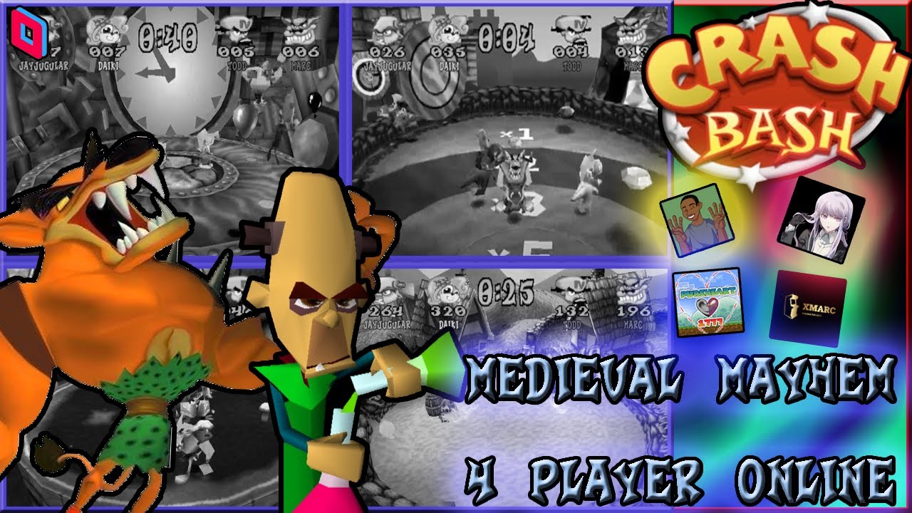 Crash Bash 4-Player Online (PARSEC) #6 - Tedious...oh so Tedious - YouTube