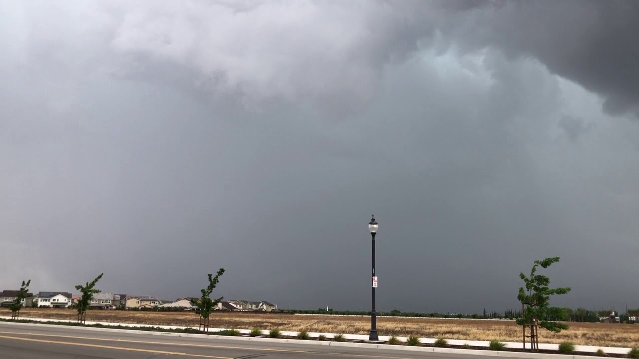 Witnessing A Thunderstorm In Tracy, CA (5-30-2020) - YouTube