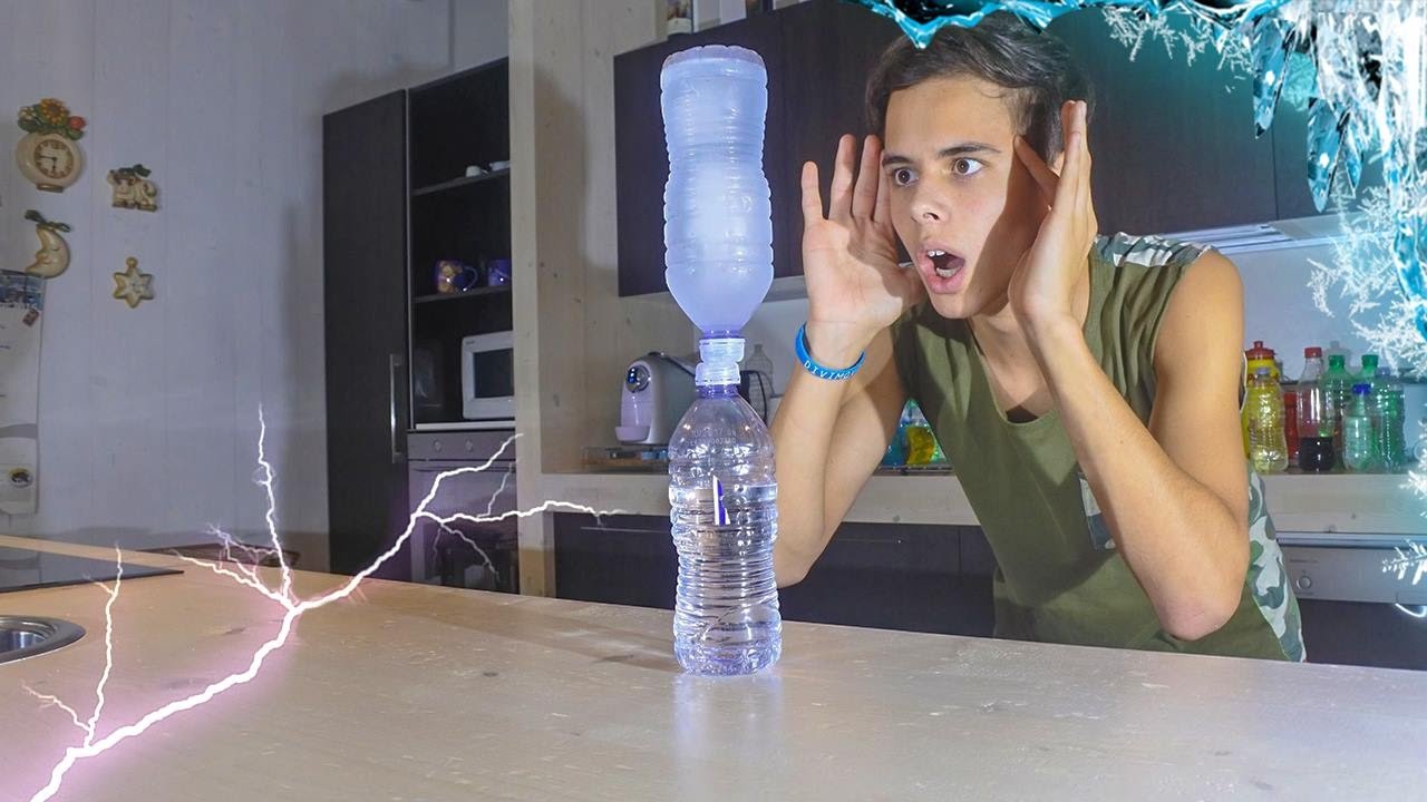 IMPOSSIBLE FREEZE WATER BOTTLE FLIP !!! - YouTube