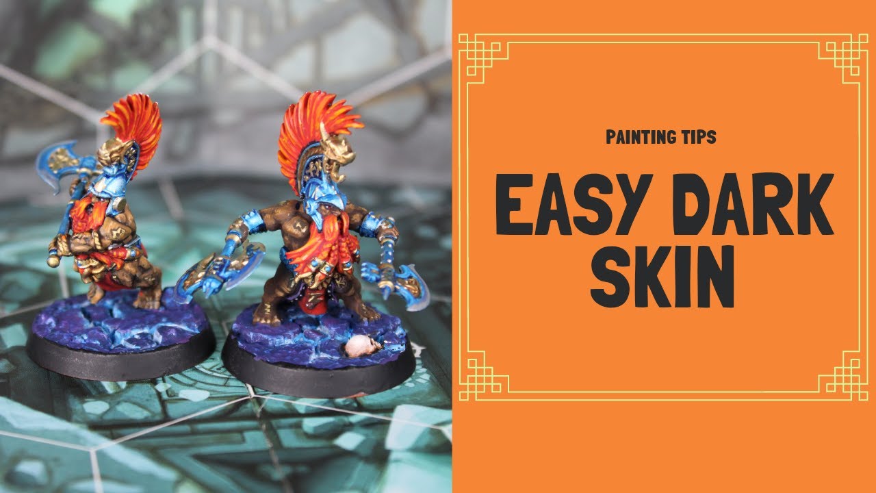 Two easy ways to paint dark skin! - YouTube