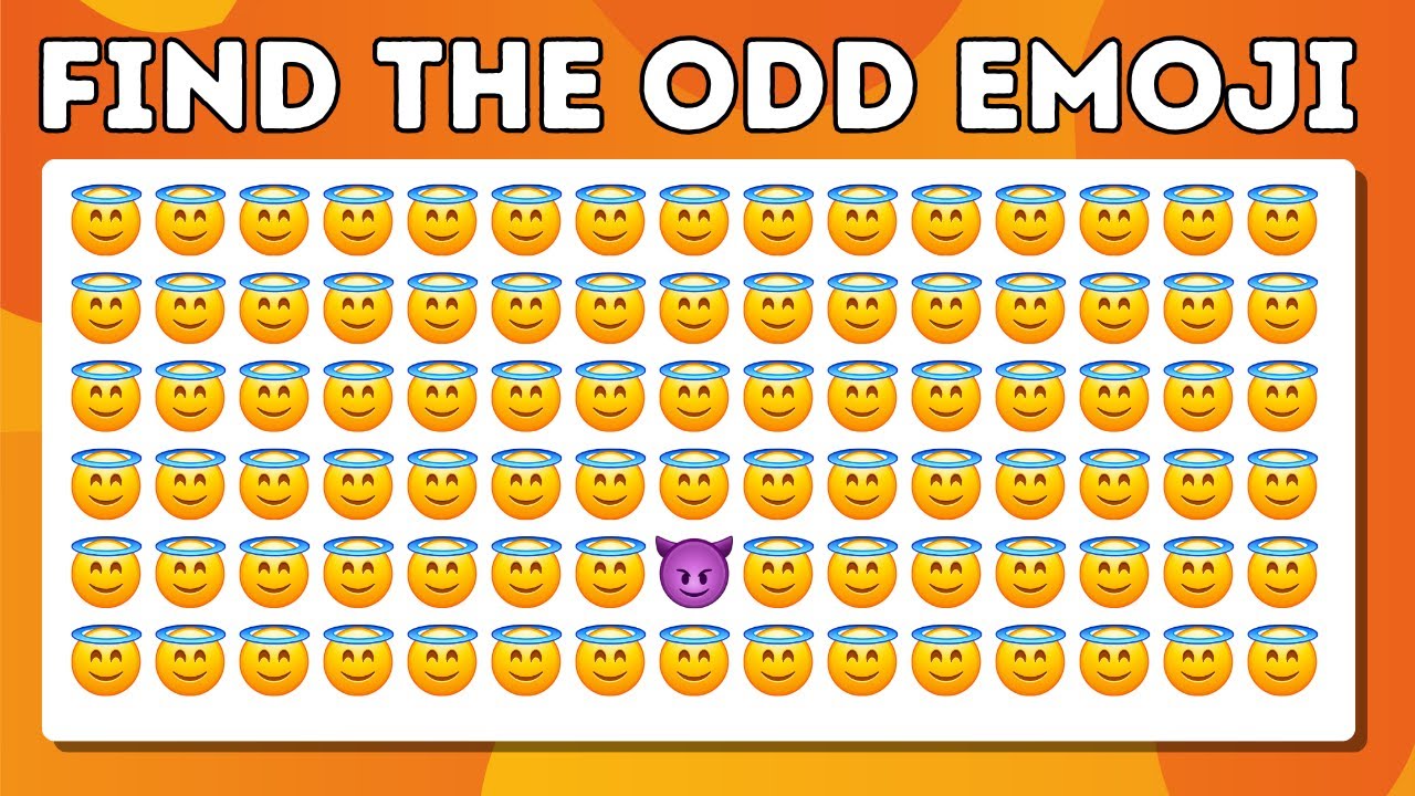 Can You Spot the Odd One Out? The Emoji Edition Challenge! - YouTube