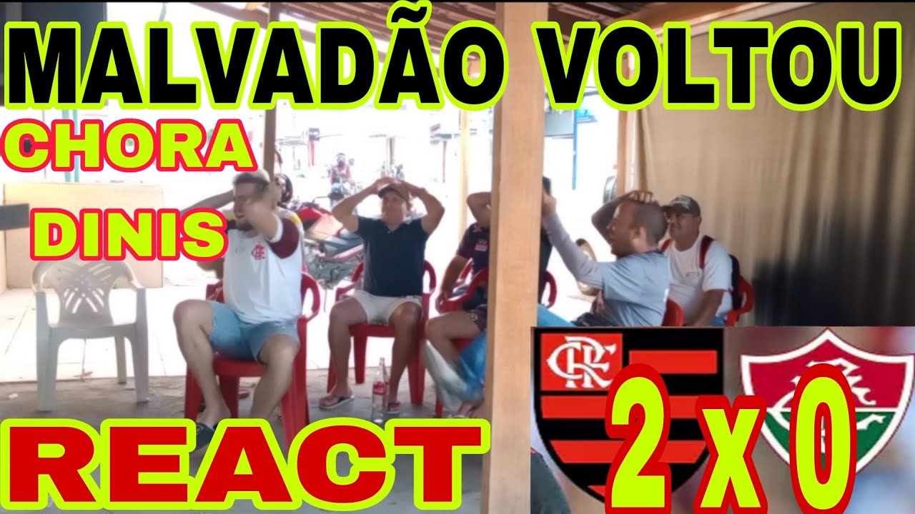 React flamengo 2 x 0 fluminense/ fla x flu muito loco / mengao praticamente campeão. - YouTube
