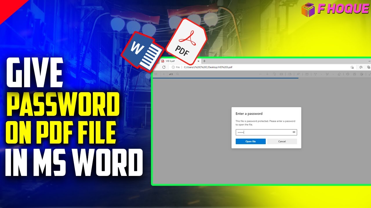 How To Give Password On Pdf File In MS Word F HOQUE YouTube how-to-give-password-on-pdf-file-in-ms-word-f-hoque-youtube