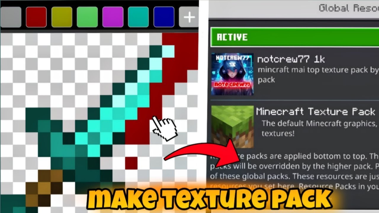 (How To Make TEXTURE PACK for MCPE on Mobile🔥 || How To Make Own ...