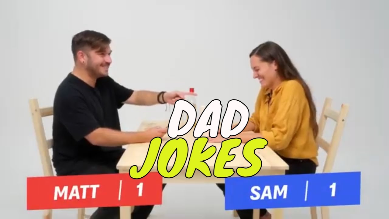 Dad Jokes Don't laugh Challenge Sam vs Matt Raise Your Spirits - YouTube