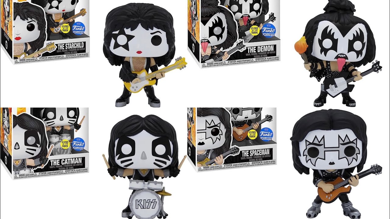 New Funko pops kiss figures revealed available - YouTube