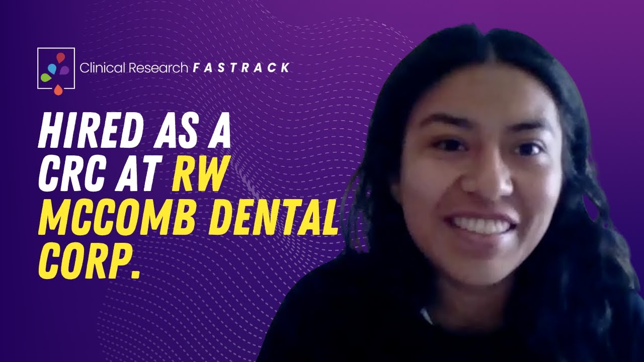 Janet was hired as a CRC at RW McComb Dental Corp. - YouTube