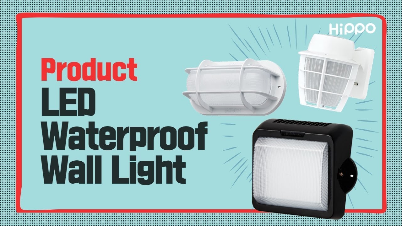 Way to install / LED Waterproof Wall Light | HIPPO LIGHT - YouTube