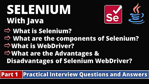 Selenium with Java Tutorials & Practical Interview Questions - YouTube