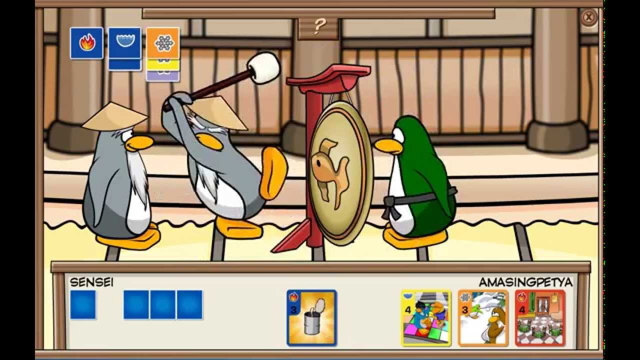 Club Penguin - Sensei Power Card Stamp - HD - YouTube