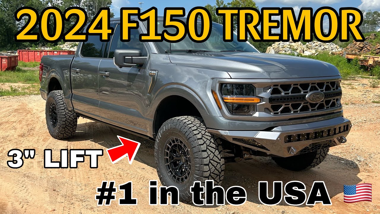 2024 Ford F-150 TREMOR 3" LIFTED on 35s-Covert Edition - YouTube