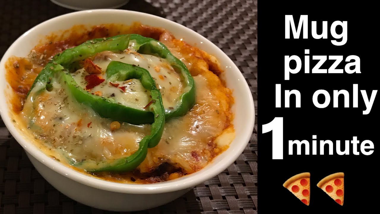 1 minute Mug Pizza in microwave | simple and Quick | lockdown recipe ...