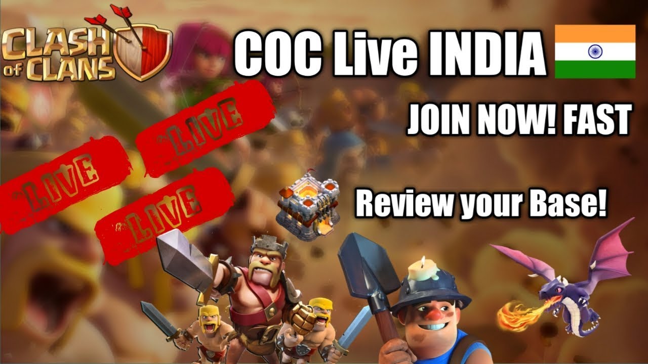 🔴COC Live INDIA! 🇮🇳 - YouTube
