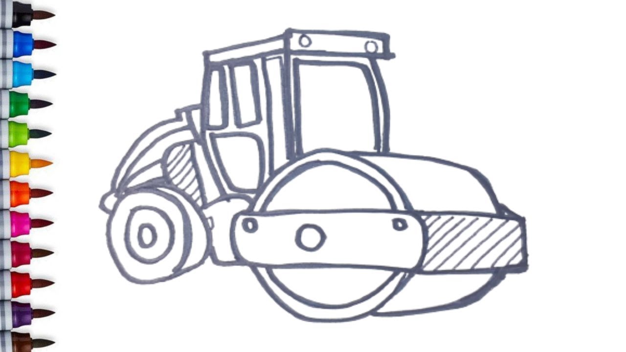 TAYO AND FRIENDS || Menggambar dan Mewarnai Mobil " Compactor "|| Tim ...