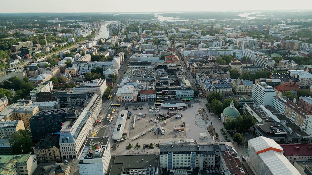 Turku Centre, August 2024 - YouTube