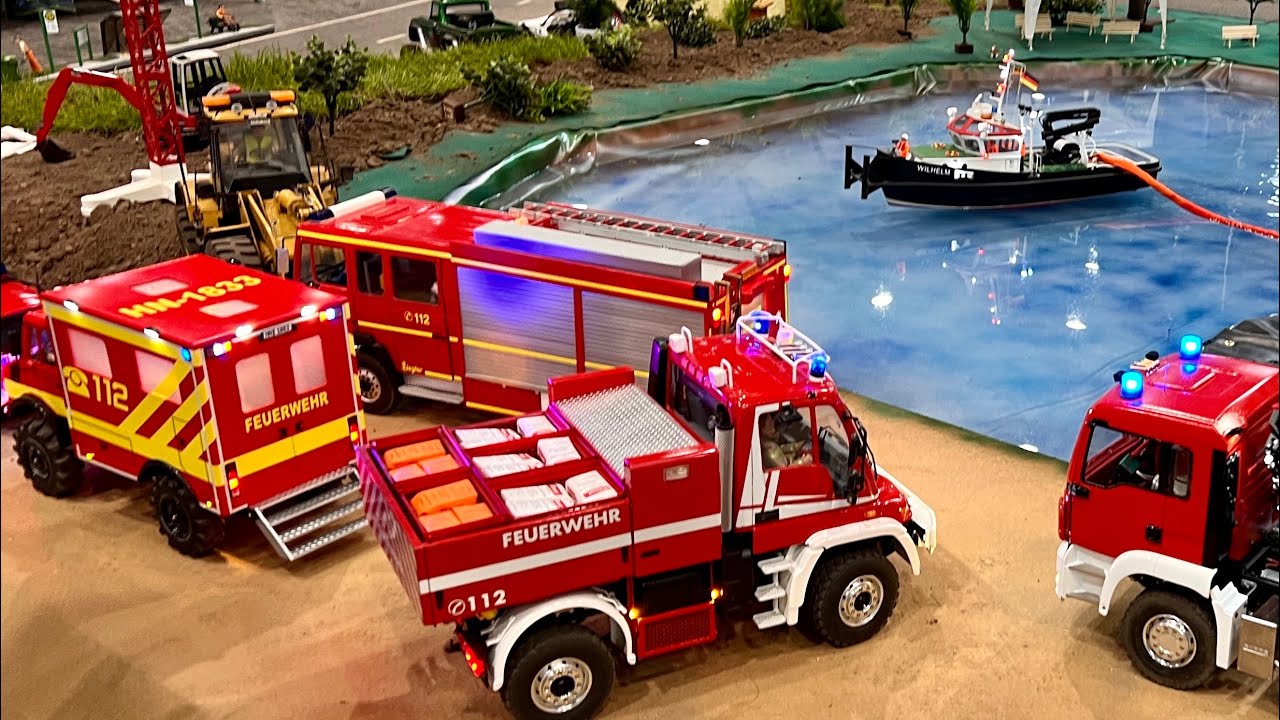 RC FIRE TRUCK, RC RESCUE OPERATION, RC POLICE, RC AMBULANCE - YouTube