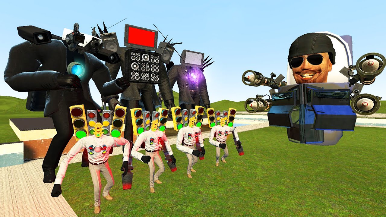 NEW SKIBIDI TOILETS Set up the Ambush TV MECHA MAN BOSS & CAMERA MECHA ...