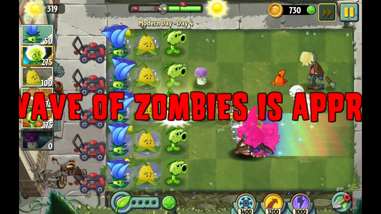 Plants vs Zombies 2:NIGHTCAP - YouTube