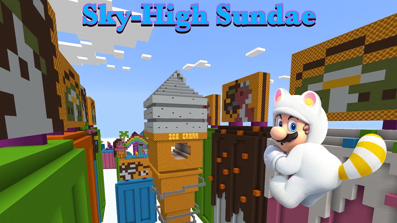 Sky-High Sundae Minecraft Mario Kart Tour/8DX - YouTube