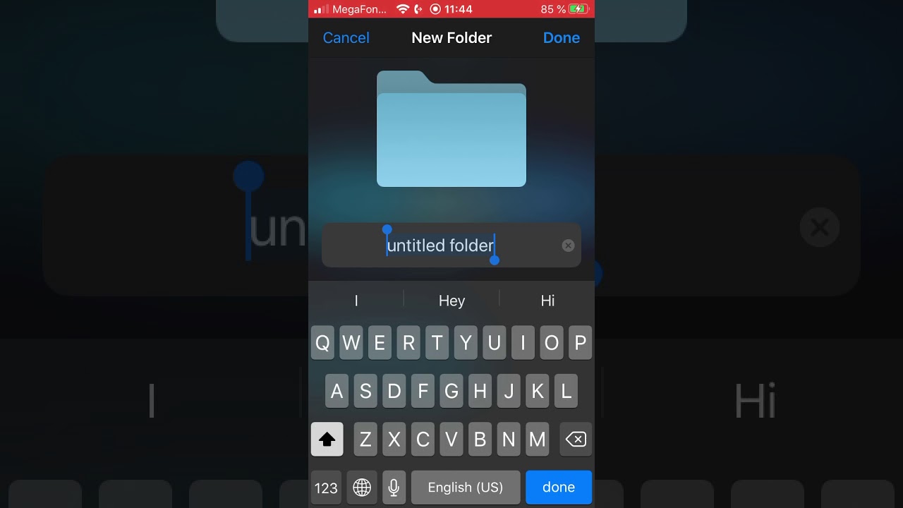 Trying to create a “con” folder on iOS - YouTube