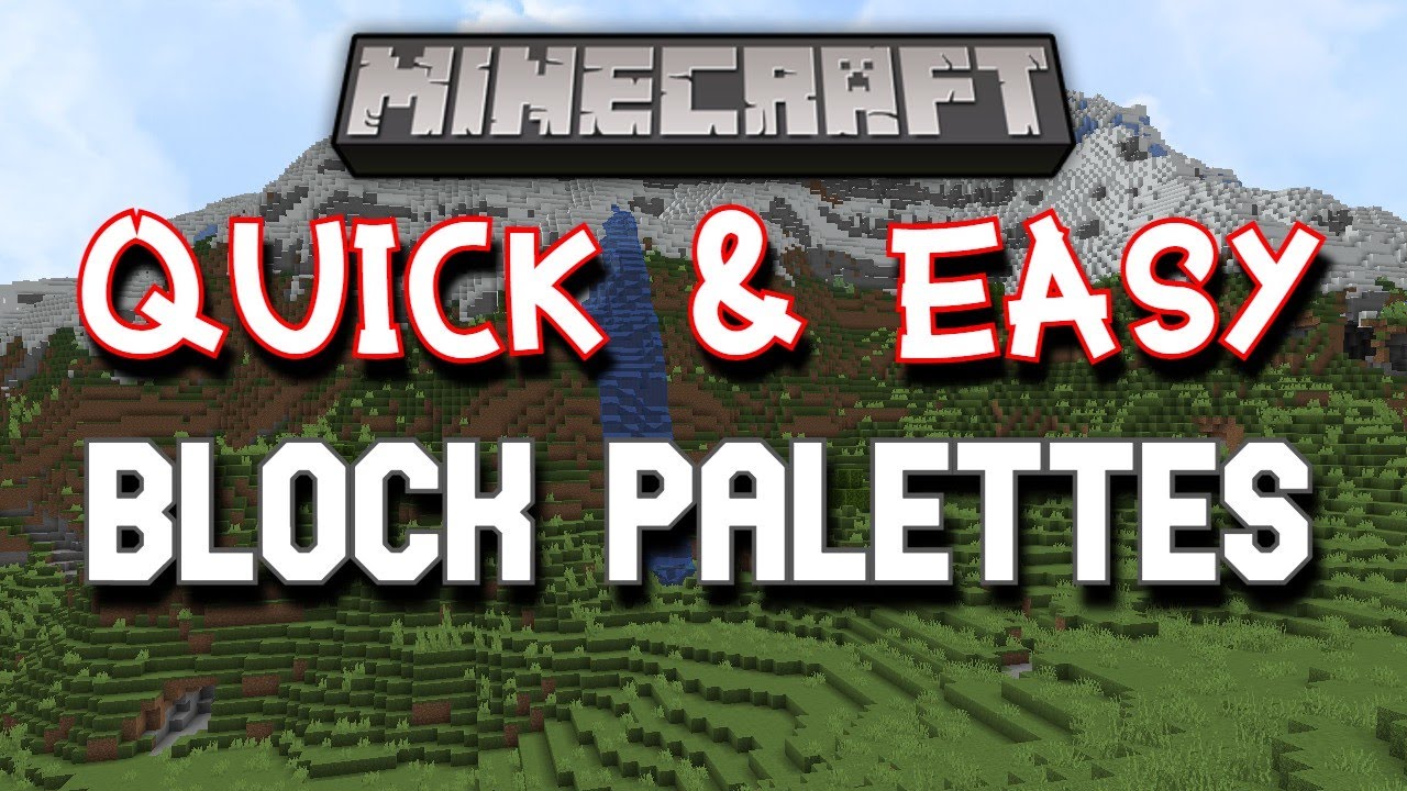 You NEED Block Palettes In Minecraft And Where To Get Them - YouTube