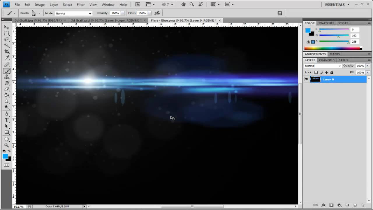 Interactive Photoshop Optical Flares Tutorial - YouTube