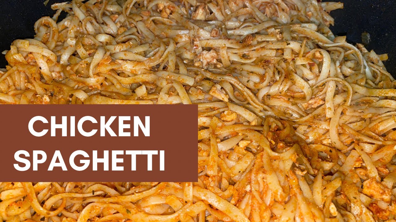 Desi Style Spaghetti | Easy Chicken Spaghetti Recipe - YouTube