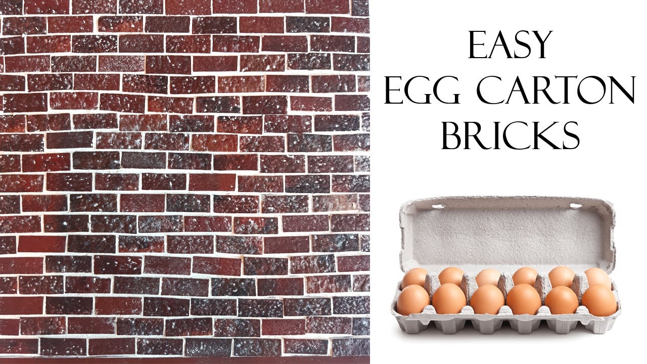 EASY Miniature Bricks Made From Egg Cartons! - YouTube