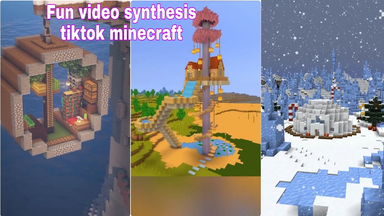 Minecraft building tutorial tiktok compilation 2021 #1 - YouTube