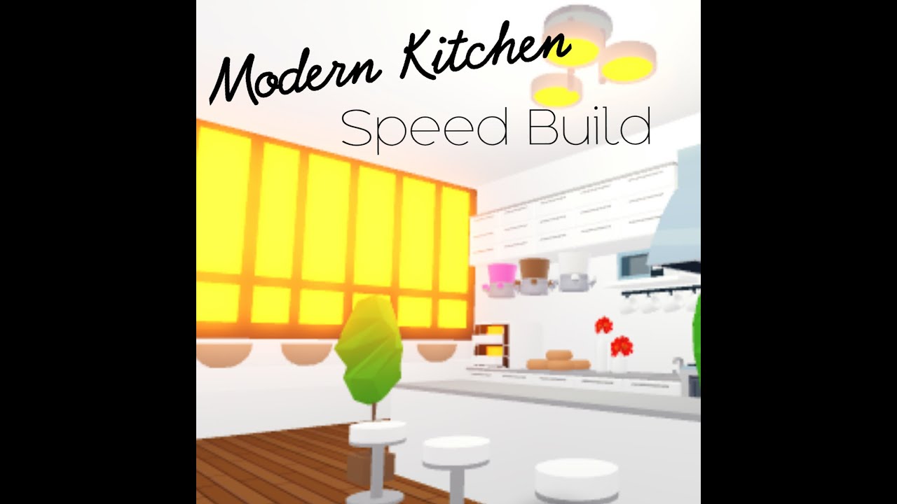Modern Kitchen Speed Build In ADOPT ME! Roblox - YouTube