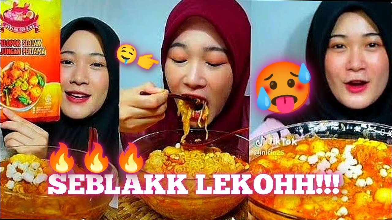 KOMPILASI MUKBANG SEBLAK PEDASSS🤤 || KAK INI CIA - YouTube